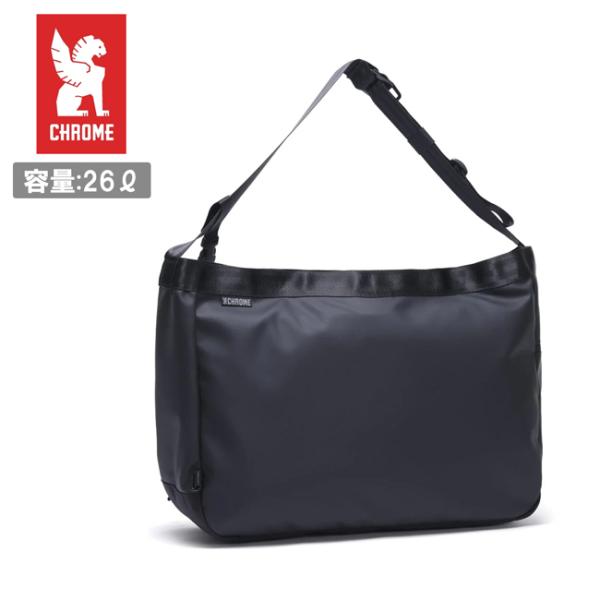 CHROME クローム Newspaper Messenger ニュースペーパーメッセンジャー JP197MTBK MattBlack 【 ショルダーバッグ 斜めかけ 防水 軽量 PC カバン 通勤 通学 アウトドア 】