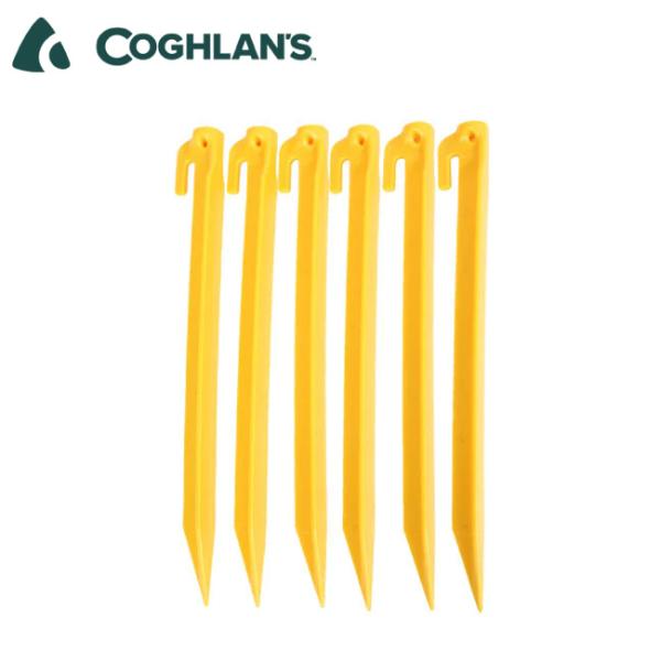 COGHLANS コフラン ABSテントペグ 12インチ 6本セット 11210295000012 【テントアクセサリー/アウトドア/キャンプ】