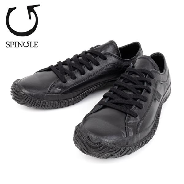 【サイズ交換送料無料】SPINGLE MOVE スピングルムーブ SP-110 Black/Black SP-110-145 【 靴 スニーカー ローカット カンガルーレザー 】