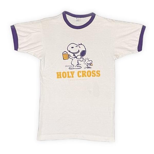 【商品名】Champion Snoopy　80's Ring tee "HOLY CROSS"【サイズ】表記：MEDIUM　　　　【状態】ランク：C(やや傷や汚れあり)　　＊付属品は画像の通りです。