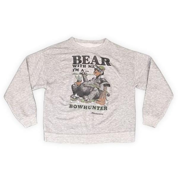 【商品名】UNKNOWN　SWEAT CREW【サイズ】表記：タグなし　実寸からL位【状態】ランク：C (やや傷や汚れあり) 　＊付属品は画像の通りです。