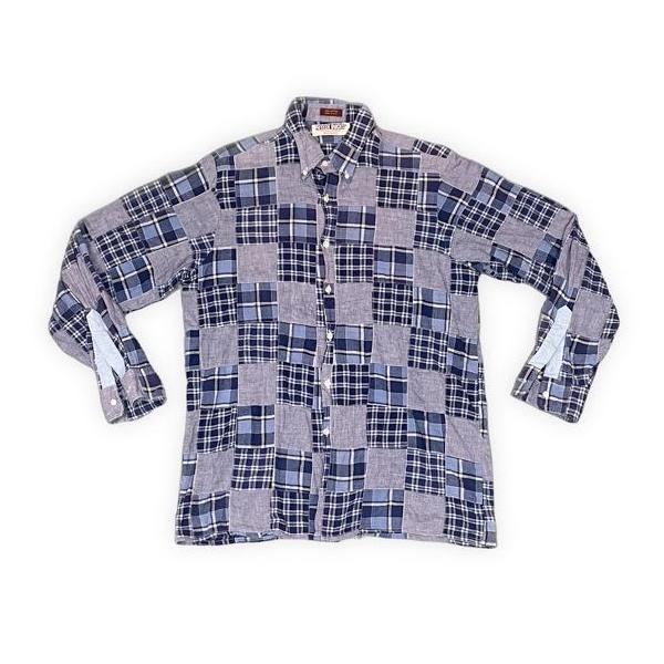 【商品名】FIFTEEN BUCKS 　LS BD SHIRTS Patchwork【サイズ】表記：M　　　　【状態】ランク：C (やや傷や汚れあり) 　＊付属品は画像の通りです。