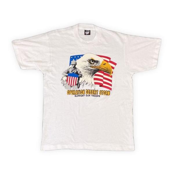 【商品名】SCREEN STARS BEST  T-SHIRTS 90's ”OPERATION DESERT STORM”【サイズ】表記：L　　　　【状態】ランク：C (やや傷や汚れあり) 　＊付属品は画像の通りです。
