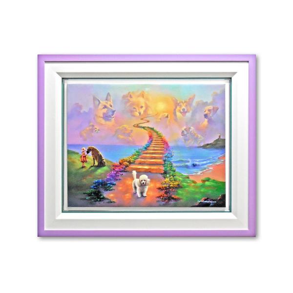 ■ジム・ウォーレン「Finding the Rainbow Bridge」アメリカ在住、ディズニーの公認作家としても活躍するジム・ウォーレンのジグレー版画です。写真のように緻密に描くタッチが魅力です。作家直筆サインとエディションナンバー入り...