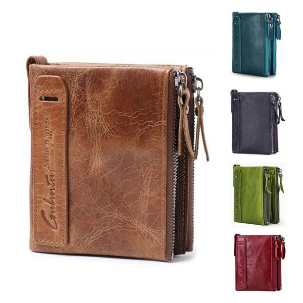 【メイン素材】: レザー 【表地】: レザー 【留め具の種類】: スナップボタン 【製品サイズ】(約)高さ12cm/横幅9.5cm/奥行3.5cm【仕様】:札入れ×1 カード入れ×7 ファスナー付きポケット(小銭入れ)×2 フリーポケット×...