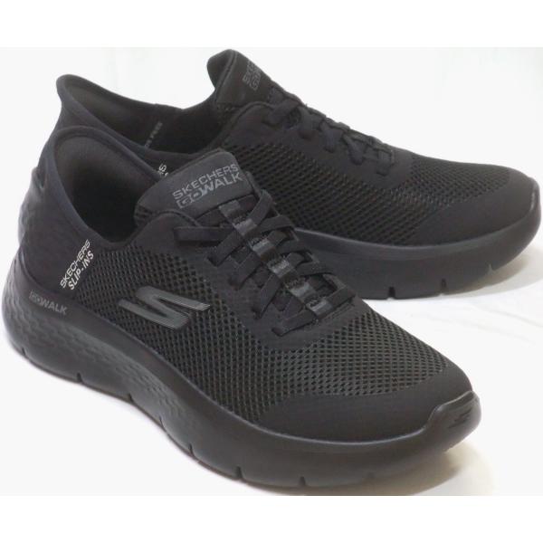 手を使わずに履ける！レディース向けハンズフリースリッポンです。スケッチャーズ スリップインズ ゴーウォーク フレックス - グランド エントリーで歩き、便利で快適な履き心地とクッション性を実感してください。スケッチャーズ独自のヒールピローを...