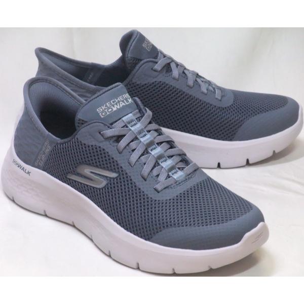 手を使わずに履ける！レディース向けハンズフリースリッポンです。スケッチャーズ スリップインズ ゴーウォーク フレックス - グランド エントリーで歩き、便利で快適な履き心地とクッション性を実感してください。スケッチャーズ独自のヒールピローを...