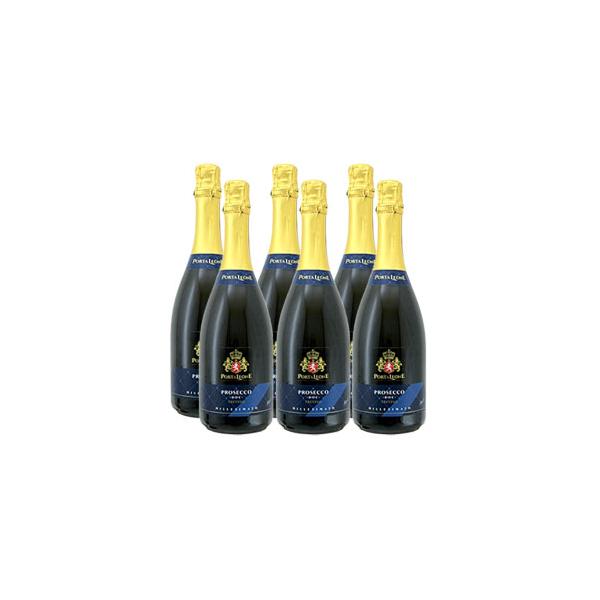 送料無料 ポルタ レオーネ プロセッコ トレヴィーゾ ブリュット 6本セット Le Contesse Porta Leone Prosecco Treviso Brut イタリアワイン ヴェネト スパークリングワイン やや辛口 750ml×...
