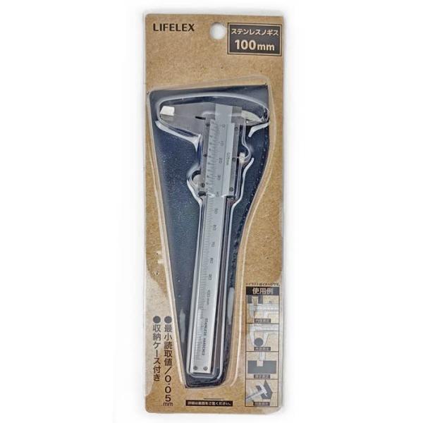 【仕様】●材質：ステンレス鋼●サイズ：幅160×奥行60×高さ6(mm)●重量：81g●収納ケース付●最小読取値/0.05mm