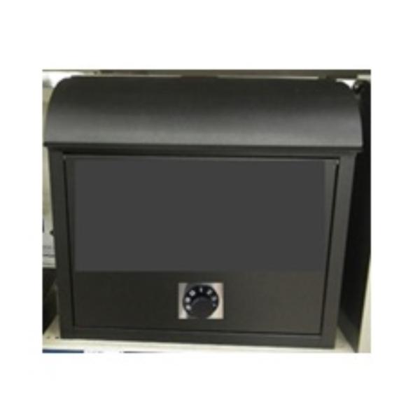 【特長】●ダイヤル式で施錠楽々！●B4サイズ対応。【仕様】●カラー：黒●サイズ：幅380×奥行120×高さ375mm●投入口サイズ：327×34ｍｍ●出し入れ方法：上入れ前出し●施錠方法：ダイヤル錠