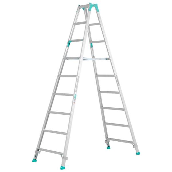 送料無料　但し北海道・沖縄・離島は除きます。こちらは大型商品のため配送にはお時間が掛かる場合があります。納期に関しては注文後確認しご連絡致します。　　　エコノミータイプの専用脚立　便利なワンタッチ式開き止め金具を採用しています。　天板高さ：...