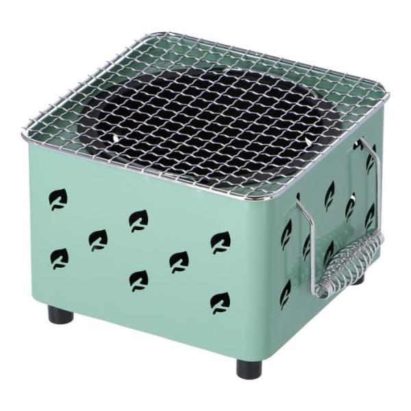 【仕様】●2〜3人用●使用時サイズ（約）：幅220×奥行180×高さ140mm●梱包内容：本体×1、内釜×1、炭皿×1、焼網×2●材質：本体／鉄（粉体塗装）　内釜／鉄（耐熱塗装）　焼網／鉄（クロムメッキ）　炭皿／鉄（亜鉛メッキ）　脚／フェノ...