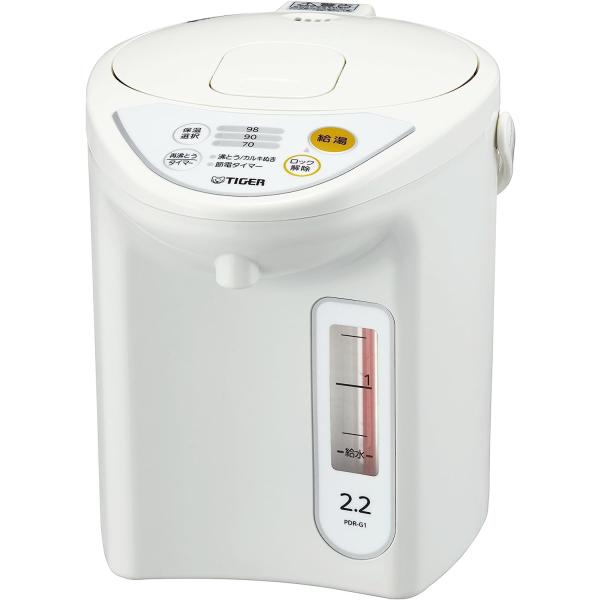 ◆節電タイマーで電気代お得6時間の節電タイマーつき。就寝時や外出時などお湯を使わない時間帯の通電を止めるので電気代が節約できます。◆98℃・90℃・70℃の3段階で保温温度が選べる熱湯だけでなくお好みの湯温に調節できるから、お料理の下ごしら...