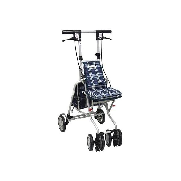 色  チェックネイビー商品の重量  4.5 キログラム商品寸法 (長さx幅x高さ)  53.5 x 43 x 86.5 cm    コンパクトで持ち運びに便利なタイプ。お散歩、お出掛けに最適です。    杖では不安、ただ大きなシルバーカーは...