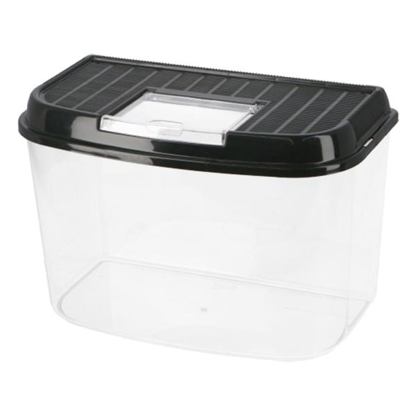 【特長】●ワンタッチで開閉できる透明窓●上からも下からも観察しやすい【仕様】●サイズ（約）：W42.5×D24×H28.5（cm）●材質本体：スチロール樹脂フタ：ポリプロピレン窓：スチロール樹脂●MADE IN CHINA