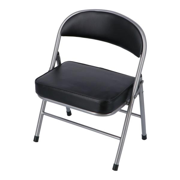 【仕様】●寸法：約幅４３×奥行３３．５×高さ５６ｃｍ●座面の高さ：約３３０ｍｍ●シルバー／ブラック●耐荷重：８０ｋｇ●構造部材：金属（スチール）●表面加工：エポキシポリエステル樹脂●張り材：塩化ビニル樹脂●クッション材：ウレタンフォーム●重...