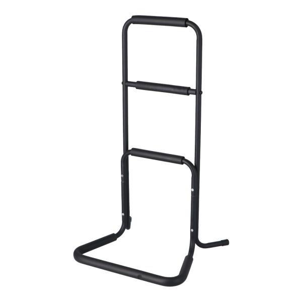 【特長】●丈夫なスチール製●3段階の取手●立ち上がりサポート【仕様】●材質：本体/スチール、取手/EVA樹脂●塗装：エポキシ樹脂塗装●本体サイズ(約)：幅43×奥行39×高さ81ｃｍ※取手高さ3段階　35/58.5/81ｃｍ●本体重量：約2...