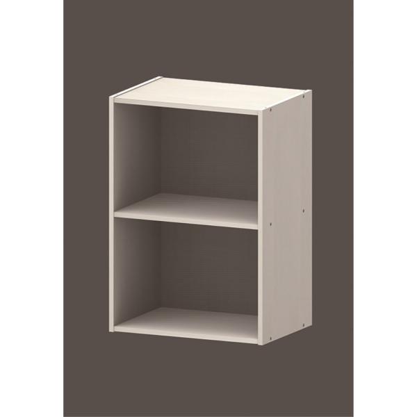 可動棚式のカラーボックスです【仕様】●サイズ:幅418×奥行290×高さ592(mm)●表面材：プリント紙化粧繊維板●表面加工：なし●耐荷重天板：8kg固定棚：4kg地板：8kg※耐荷重は測定値であり、保証値ではありません。●ホワイト