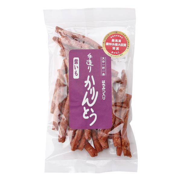 【商品説明】 クセになる食感の手造りかりんとう紫いも味です。 地元の食材を練りこんだ、安心して食べられるお菓子です。 2015年に農林水産大臣賞を受賞した無添加手作りのかりんとうで、サクッとカリッと、一度食べたらクセになる食感がたまりません...