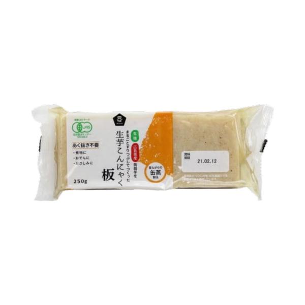 【商品説明】広島県産の有機こんにゃく芋を100％使用し、伝統的な「缶蒸し造り製法」で丁寧に仕上げた生芋こんにゃくです。原料をゆっくりと練り上げ、大きな缶に流し込み、お湯の中で一昼夜じっくりねかせて固めることで、なめらかで弾力のある食感を実現...