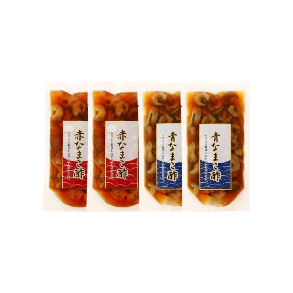 【商品説明】青なまこ赤なまこを三杯酢で仕上げました。 大根おろしをまぜて召し上がるのがおすすめです。【原材料】【青なまこ酢】青ナマコ(国内産)、醸造酢、醤油、砂糖、かつお節エキス、昆布エキス、発酵調味料、唐辛子/ユズ香料、(一部に小麦・大豆...