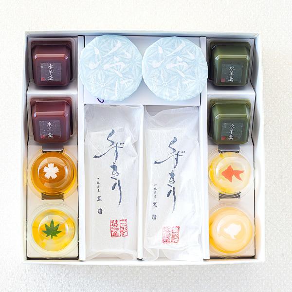 葉山日影茶屋 日影涼菓詰合せ１２個入SW 正規販売店 葉山 和菓子 ゼリー くずきり おしるこ 羊羹 抹茶 詰合せ 水菓子 人気 夏  お手土産 高級 スイーツ お取り寄せグルメ 人気 ギフト 御中元  御祝 母の日 贈り物に【くずきり】夏...