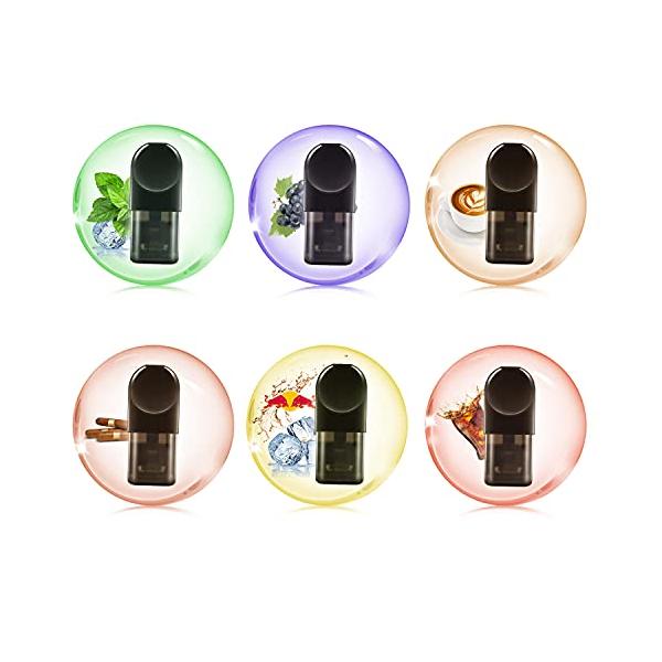 ◆商品名：互換relx pods リキッドカートリッジ ポッドフレーバー カートリッジ 電子たばこ PODSポッド POD 四代対応 6個入り RELX 互換電子たばこデバイスに対応リキッドフレーバーポッド：Relx四代、五代対応。ニコチン...