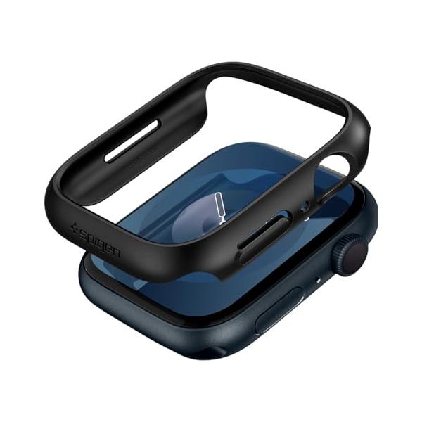 ◆商品名：【Spigen】 Apple Watch ケース 45mm 【 Series 9 / 8 / 7 対応 】 落下 衝撃 吸収 簡易着脱 超薄型 シンプル スリム 軽量 保護カバー アップルウォッチケース シン・フィット ACS04...