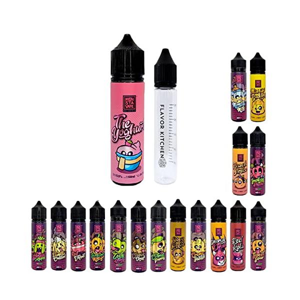 ◆商品名：MONSTA VAPE モンスターベイプ マレーシア定番系リキッド 60ml＋FlavorKitchenオリジナル目盛付きボトルセット【VAPE/リキッド】 (The Yoghurt)マレーシアの人気リキッドブランドです。 マレー...