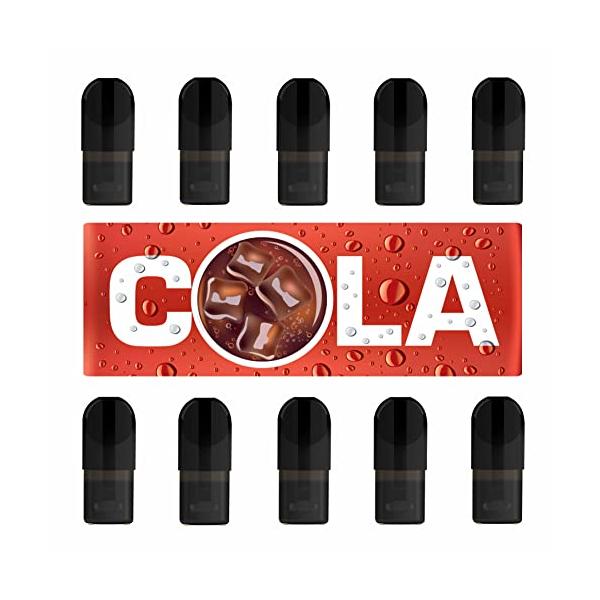 ◆商品名：電子タバコ (コーラ) VAPE RELX互換カートリッジ RELX互換 RELX4&amp;5対応でき コーラフレーパー カートリッジ RELX フレーバーポッド ベイプ POD加熱式タバコ 爆煙 ニコチン・タール・色素なし 禁...