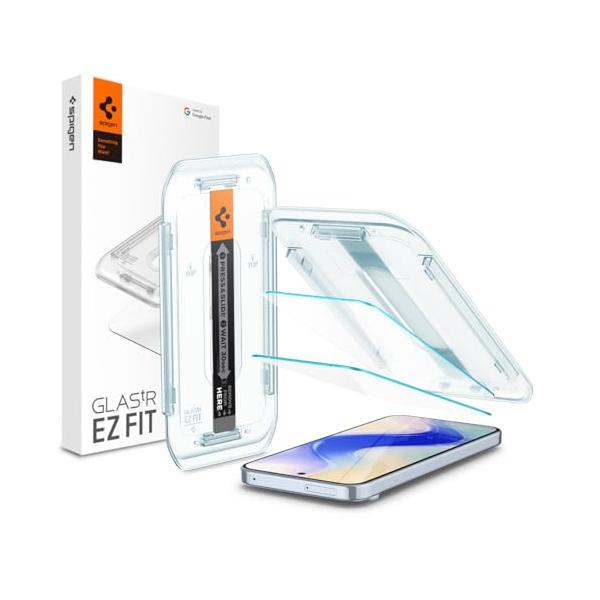 ◆商品名：Spigen Google Pixel 10/10 Pro ガラスフィルム Pixel 9/9 Pro対応 指紋認証対応 9H+強化ガラス AluminaCore 貼り付けキット付き 2枚入 ナノコーティング 飛散防止 EZ Fi...