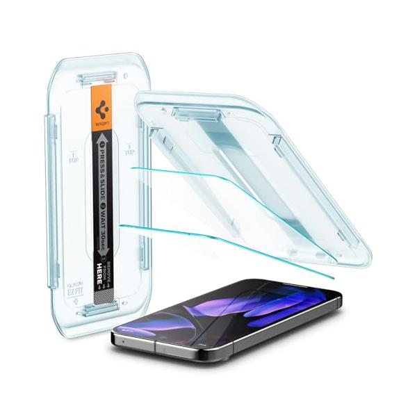 ◆商品名：Spigen Google Pixel 9 Pro XL ガラスフィルム 指紋認証対応 Pixel 9 Pro XL用 保護フィルム 貼り付けキット付き 2枚入 ナノコーティング 飛散防止 EZ Fit[Made For Goog...