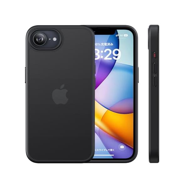 ◆商品名：NIMASO iPhone 16e 用 ケース カバー 滑り止め マット仕上げ 全面保護 いPhone 16e 耐衝撃 米軍MIL規格取得 ワイヤレス充電 ストラップホール付き アイフォン 16e 対応 （6.1インチ） スマホケ...
