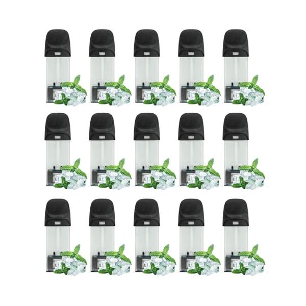 ◆商品名：DR.VAPE MODEL2互換 ドクターベイプModel2専用カートリッジ15個セット｜アイスメンソール｜業界最強冷却感｜爆煙仕様｜ニコチン0・タール0｜完全互換設計??-5℃体感の強力清涼感?? - 喉に広がる爽快な冷たさメン...