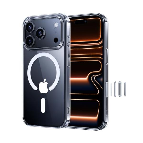 ◆商品名：NIMASO iPhone 17 Pro Max 用 ケース 【最新 MagSafe対応・カメラコントロールカバー付き・米軍MIL規格】PC背面 傷つき防止 黄変防止 指紋防止 いPhone17 Pro Max ケース マグネット...