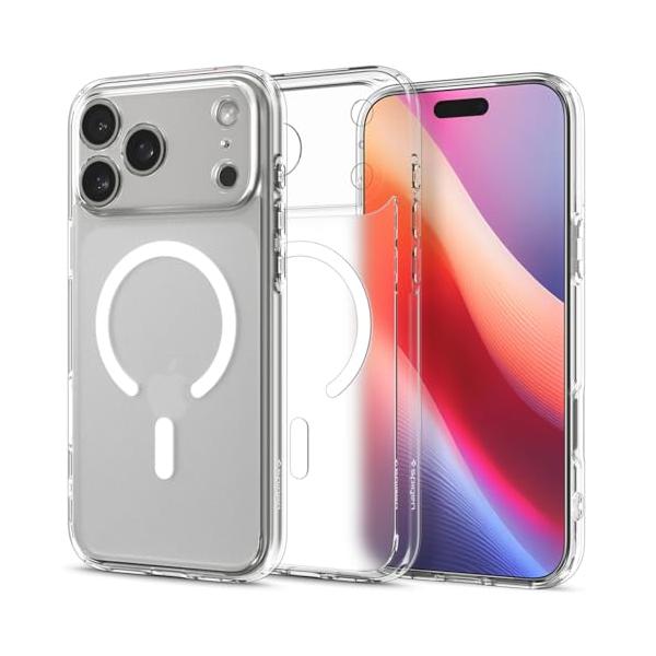 ◆商品名：Spigen iPhone 17 Pro MagSafe対応 半透明 指紋防止 ストラップホール 米軍MIL規格 ウルトラ・ハイブリッド・マグフィット (フロスト・ホワイト) ACS10070【?MagSafe完璧対応】強化された...