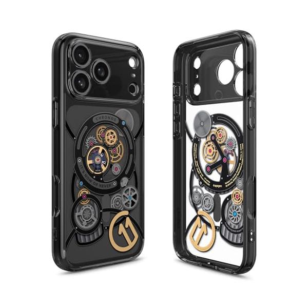 ◆商品名：Spigen 【c11 シリーズ Chronos エディション】 iPhone 17 Pro Max ケース MagSafe対応 立体的プリント ストラップホール 米軍MIL規格 ウルトラ・ハイブリッド・マグフィット (c11 ク...