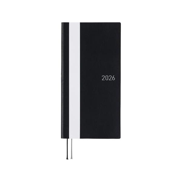 ◆商品名：ほぼ日手帳 2026 weeks ホワイトライン/ブラック 4月始まり 週間手帳 週間レフト スリム縦長ほぼ日手帳 2026 weeks 4月始まり 日本語 ホワイトライン/ブラックスリム縦長サイズ、週間レフトタイプのほぼ日手帳。...