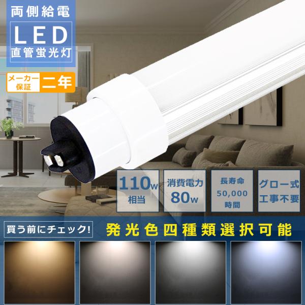 製品仕様■商品名：LED蛍光灯 110W形（グロー式工事不要）■消費電力：110W■全光束：16000lm■色温度：電球色3000K/白色4000K/昼白色5000K/昼光色6000K■口金：R17D/G13兼用（回転式）■照射角度：180...