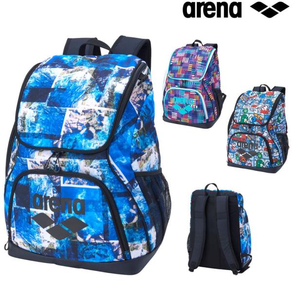 アリーナ ARENA 水泳 バックパック 総柄 35L WATER GALAXY WAVES FUSION COLORS リュック スイミングバッグ デイバッグ スポーツバッグ 2025年秋冬モデル AS5FBP31U
