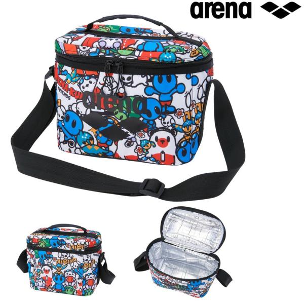 アリーナ ARENA 水泳 クーラーバッグ アリーナ君 総柄 スイミングバッグ プール ポーチ 2025年秋冬モデル AS5FBZA3U