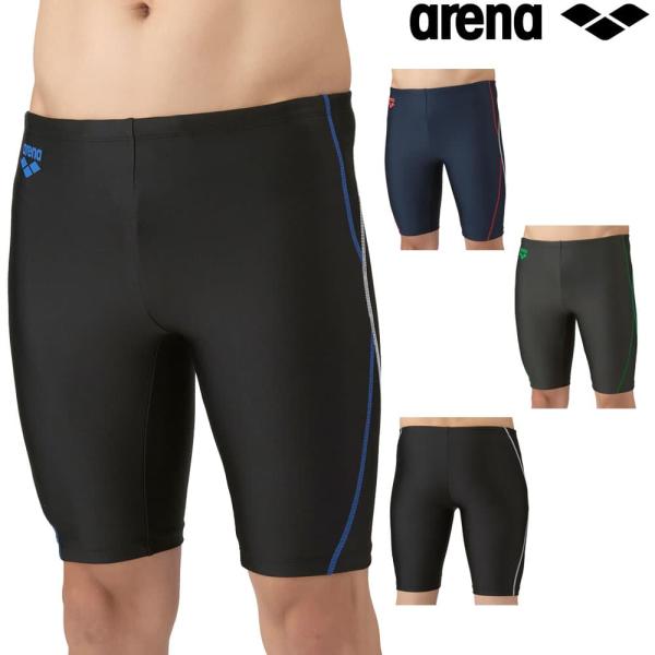 アリーナ ARENA フィットネス水着 メンズ フィットネススパッツ ハーフレッグ ダブルエステル 2025年秋冬モデル AS5FWF66M