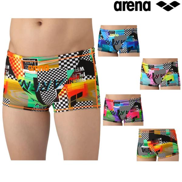 アリーナ ARENA 競泳水着 練習用水着 メンズ トレーニングスパッツ ショートレッグ タフスーツ タフスキンT2E 競泳練習水着 2025年秋冬モデル AS5FWM23M