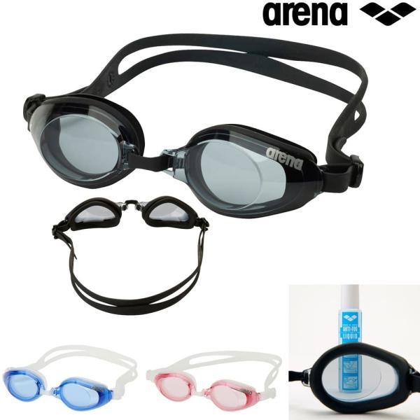 アリーナ ARENA 水泳 フィットネスゴーグル クリアリー クリアレンズ クッション付き AS5SGG43U 【開封後返品交換不可】
