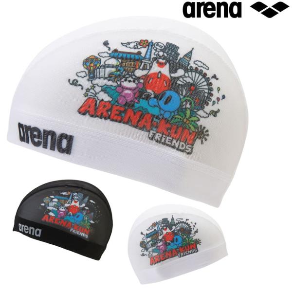 アリーナ ARENA 水泳 メッシュキャップ アリーナくん スイムキャップ 水泳帽 水泳小物 2026年秋冬モデル AS6FSCA3U
