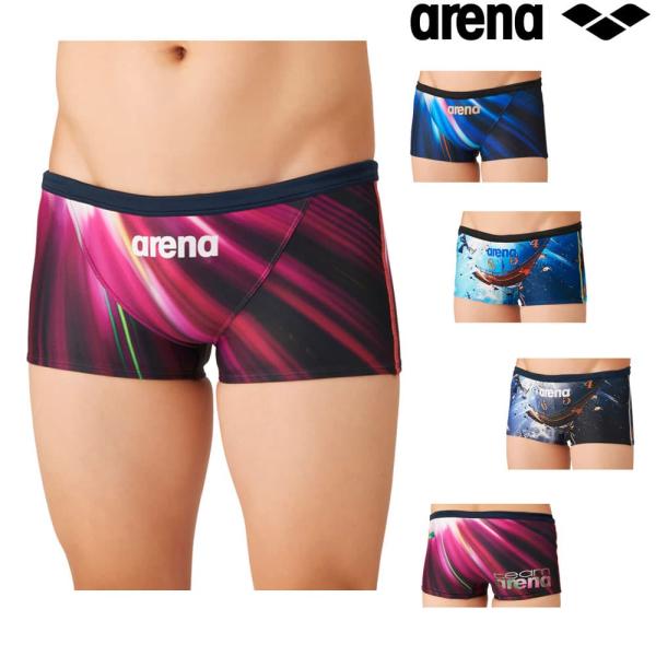 アリーナ ARENA 競泳水着 練習用水着 メンズ トレーニングスパッツ ショートレッグ タフスーツ タフスキンT2E team arena 競泳練習水着 2026年秋冬モデル AS6FWM16M