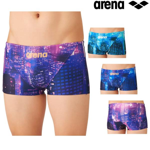 アリーナ ARENA 競泳水着 練習用水着 メンズ トレーニングスパッツ ショートレッグ タフスーツ タフスキンT2E Urban Cities 競泳練習水着 2026年秋冬モデル AS6FWM26M