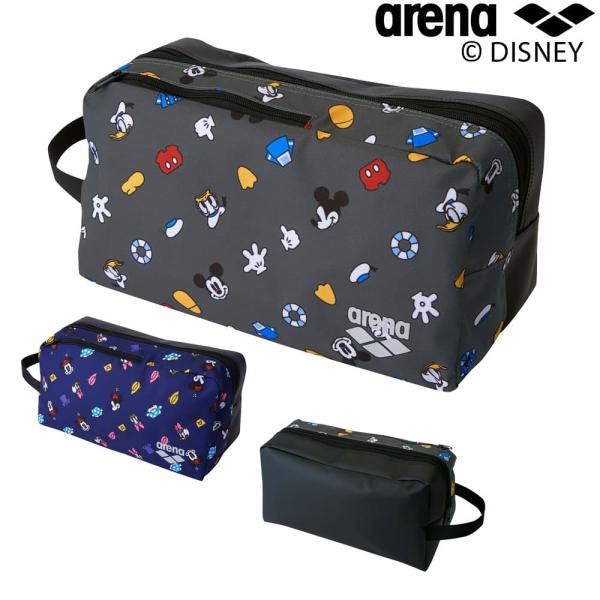 アリーナ ARENA 水泳 ディズニー “ミッキー” “ドナルド” 2ルームバッグ スイミングバッグ ポーチ 2026年春夏モデル AS6SBZ87U