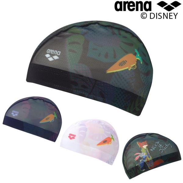 アリーナ ARENA 水泳 ディズニー 『ズートピア』 メッシュキャップ 昇華プリント スイムキャップ 水泳帽 水泳小物 2026年春夏モデル AS6SSC83U