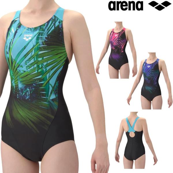 アリーナ ARENA フィットネス水着 レディース AQUA EXA ダブルエステルWR SUNLIGHT フィットネスワンピース オープンバック ぴったりパッド パッド付き 2026年春夏モデル AS6SWF06L